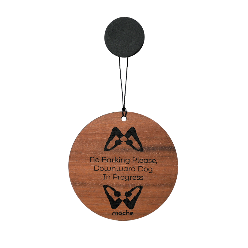 Self Care Signage | Yoga Session Wood Sign Medallion | Privacy Signage ...