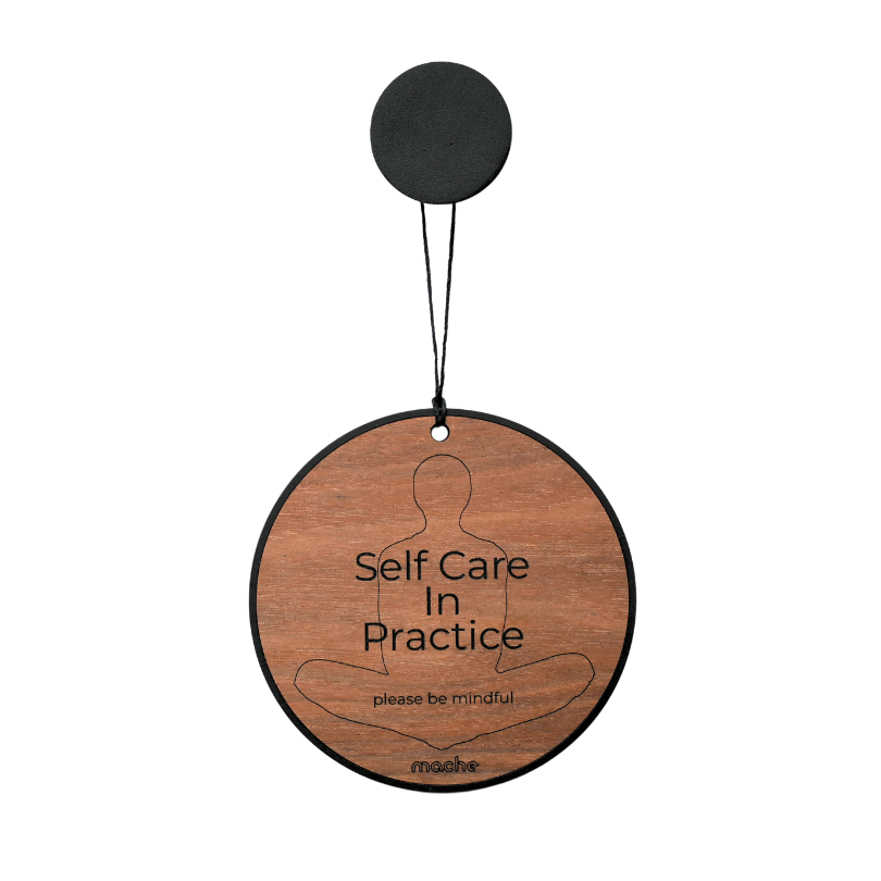 Self Care Signage | Self Care Wood Sign Medallion | Privacy Signage – Mache
