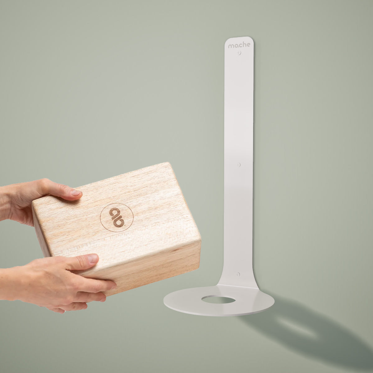 Yoke Floating Yoga Block Wall Bracket | Yoga Storage for Yoga Studios ...